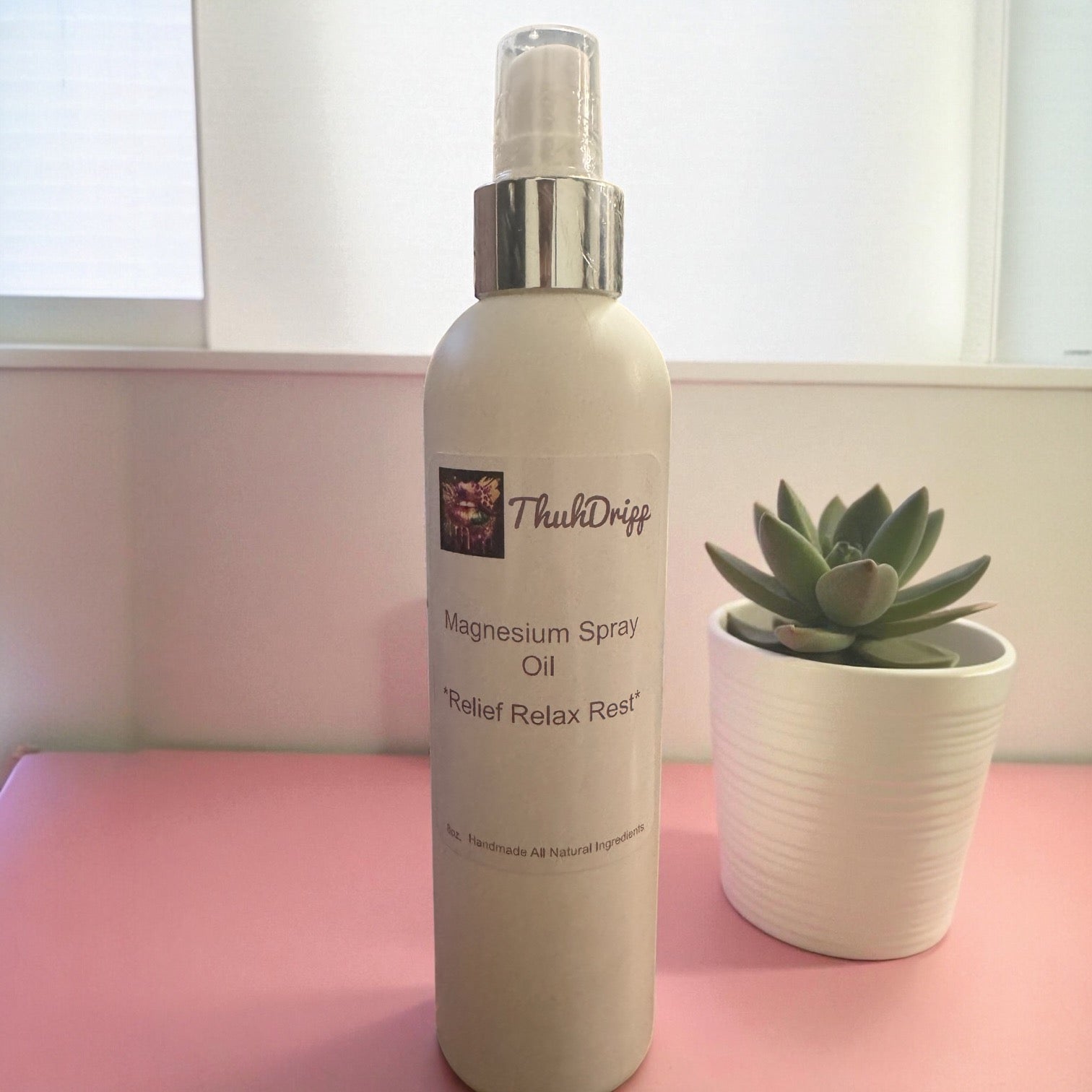 Magnesium Oil Spray 8oz.(RELIEF RELAX REST) – ThuhDripp LLC